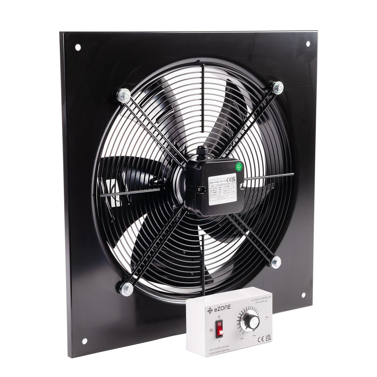 Industrial Wall Mounted Extractor Fan 22" Commercial Ventilation +Spee ...