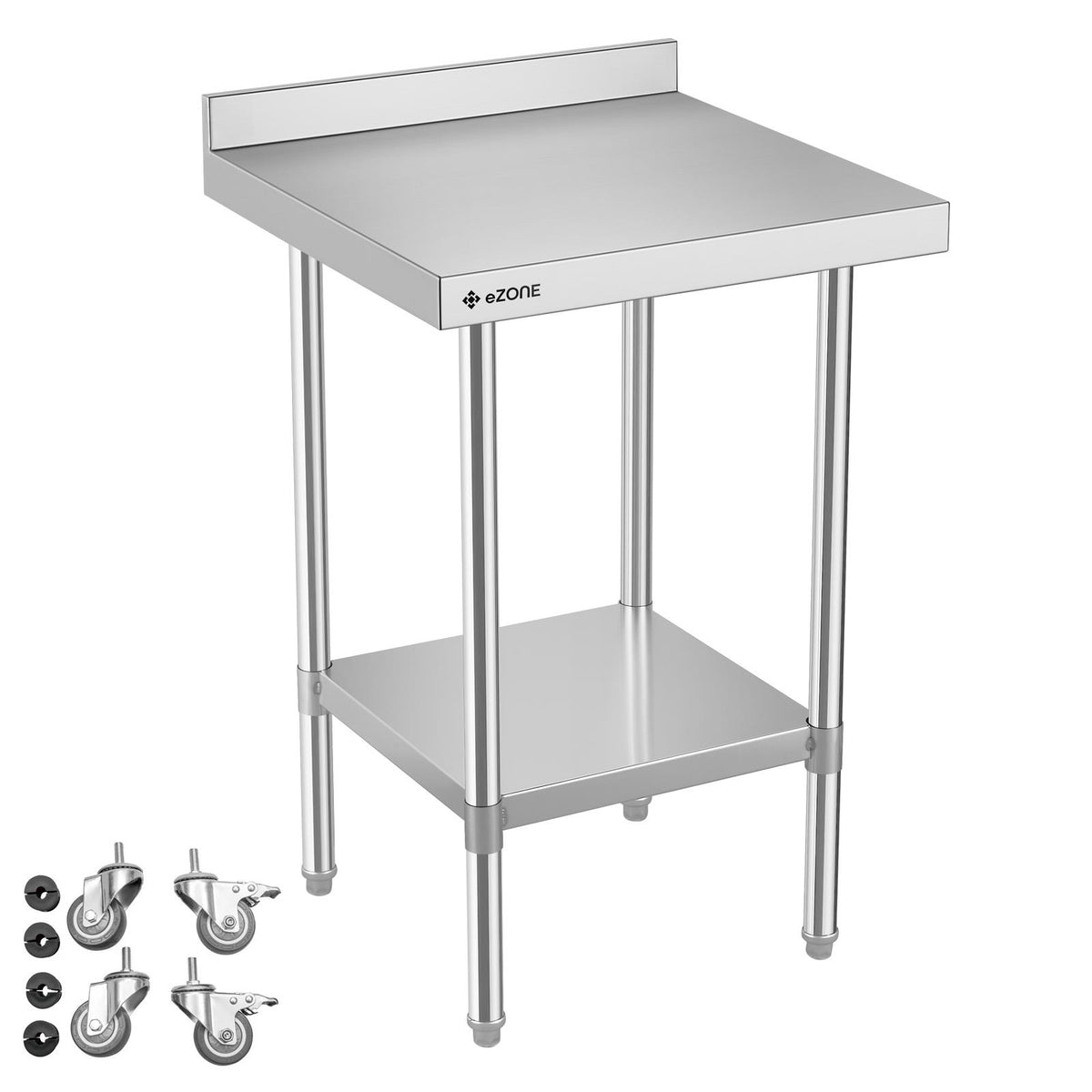 eZone Commercial Stainless Steel Kitchen Food Prep Table Upstand 600x6 ...